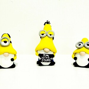 Miniature Minions Gnome Set/ Miniature Gnomes/garden Gnome/miniature ...