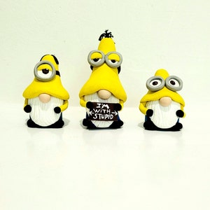 Miniature Minions Gnome Set/ Miniature Gnomes/garden Gnome/miniature ...