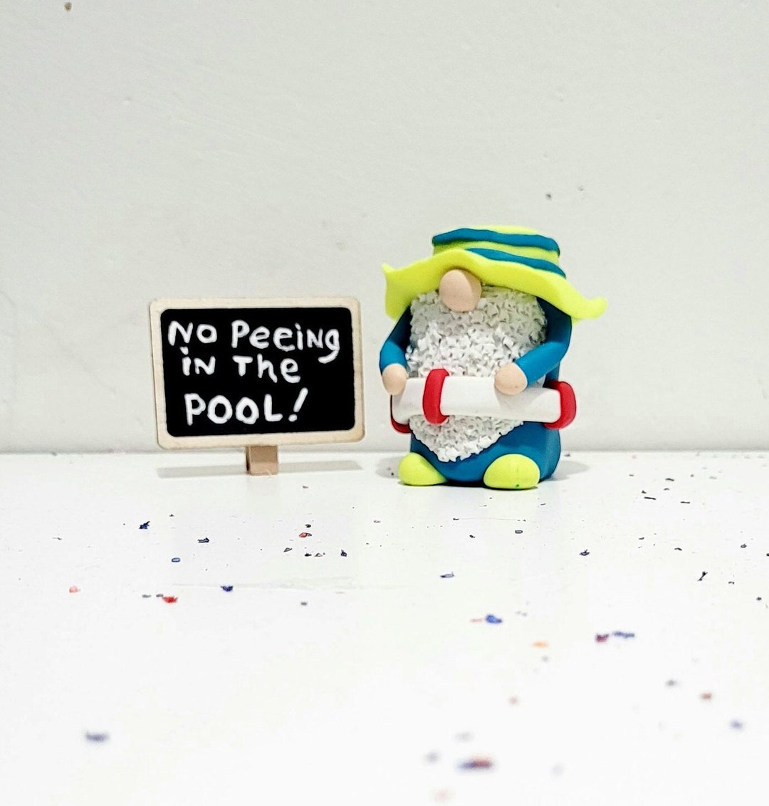 Gnome/summer Gnome/miniature Gnome/ Garden Gnome/swimming Pool Gnome ...