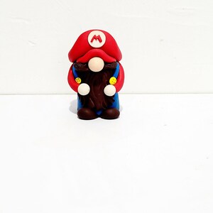 Gnome/super Mario Inspired Gnome/miniature Gnome/ Garden Gnome/summer ...