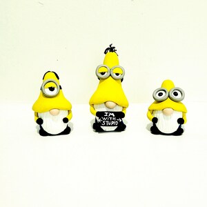 Miniature Minions Gnome Set/ Miniature Gnomes/garden Gnome/miniature ...