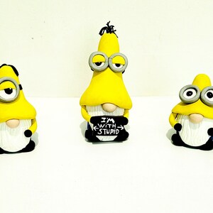 Miniature Minions Gnome Set/ Miniature Gnomes/garden Gnome/miniature ...