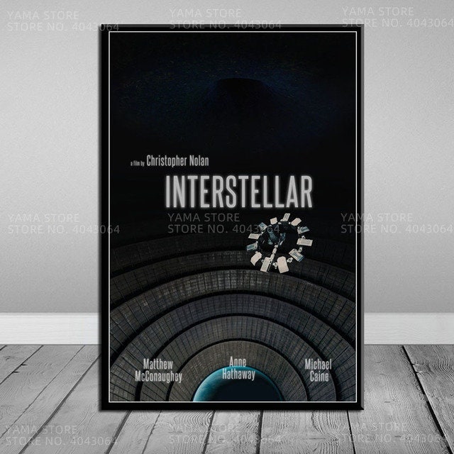 Interstellar Movie Posters and Prints Canvas Painting Wall Art Poster ...