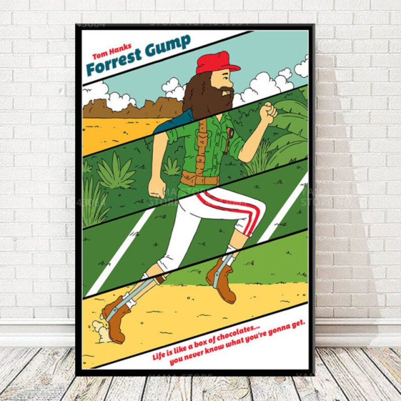 Forrest Gump Classic Movie Posters and Prints Canvas Painting Wall Art ...