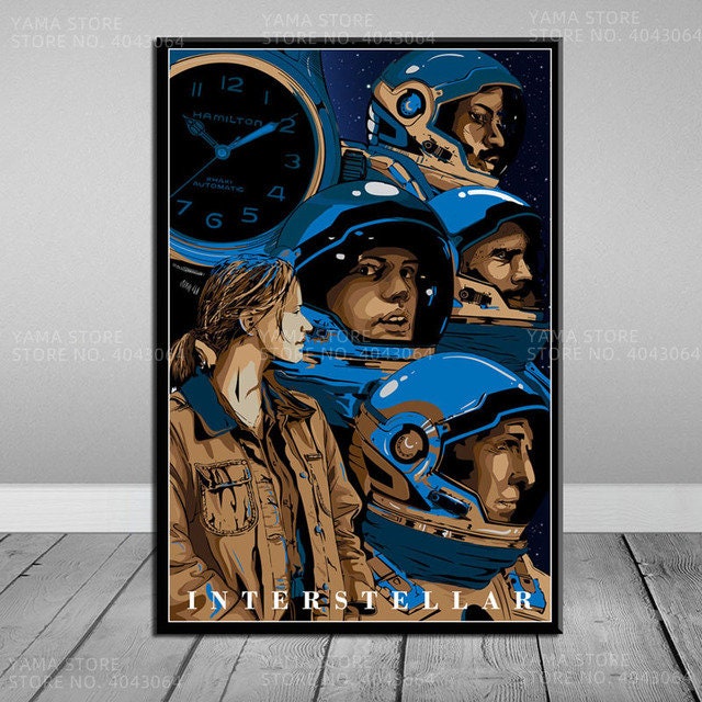 Interstellar Movie Posters and Prints Canvas Painting Wall Art Poster ...