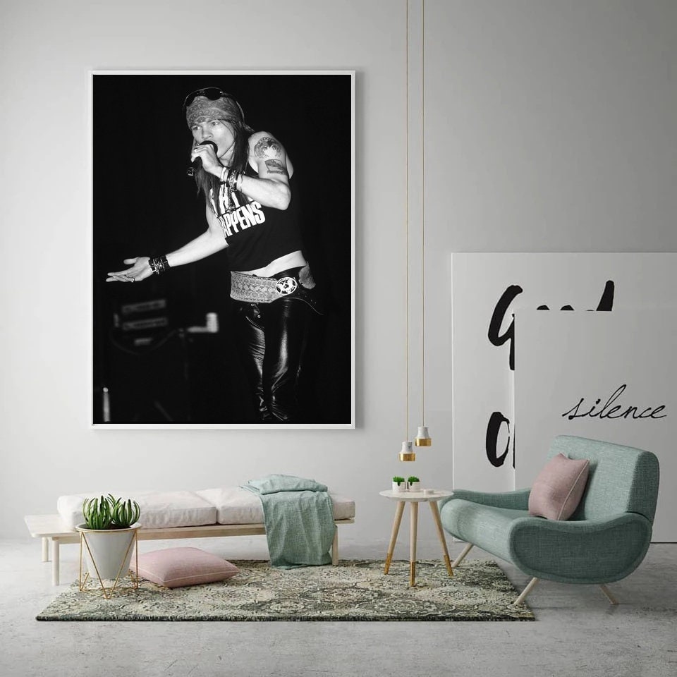 Axl Rose Music Poster Canvas Painting Wall Art Poster sold by Oscar ...