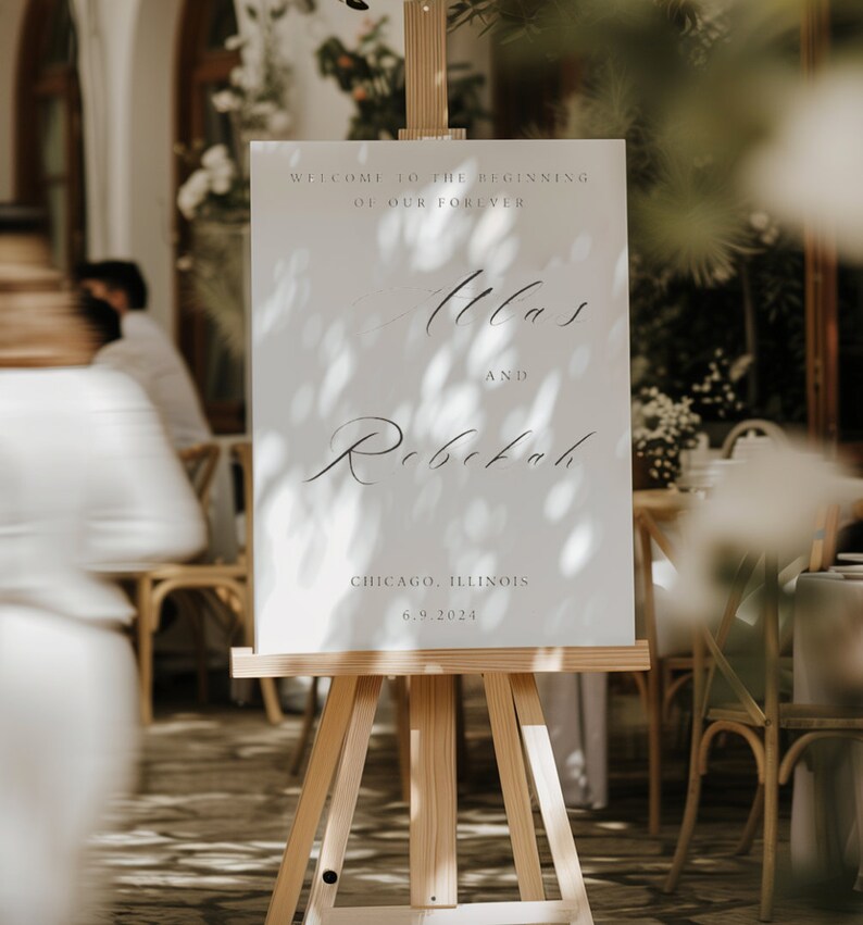 Wedding Welcome Sign, Wedding Entry Sign, Welcome to Our Wedding Sign ...