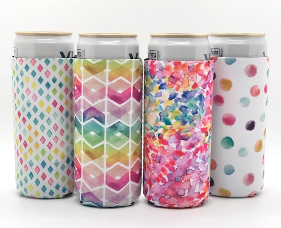 Neoprene Slim Can Cooler Sleeves 12 OZ Drinks Skinny - Etsy