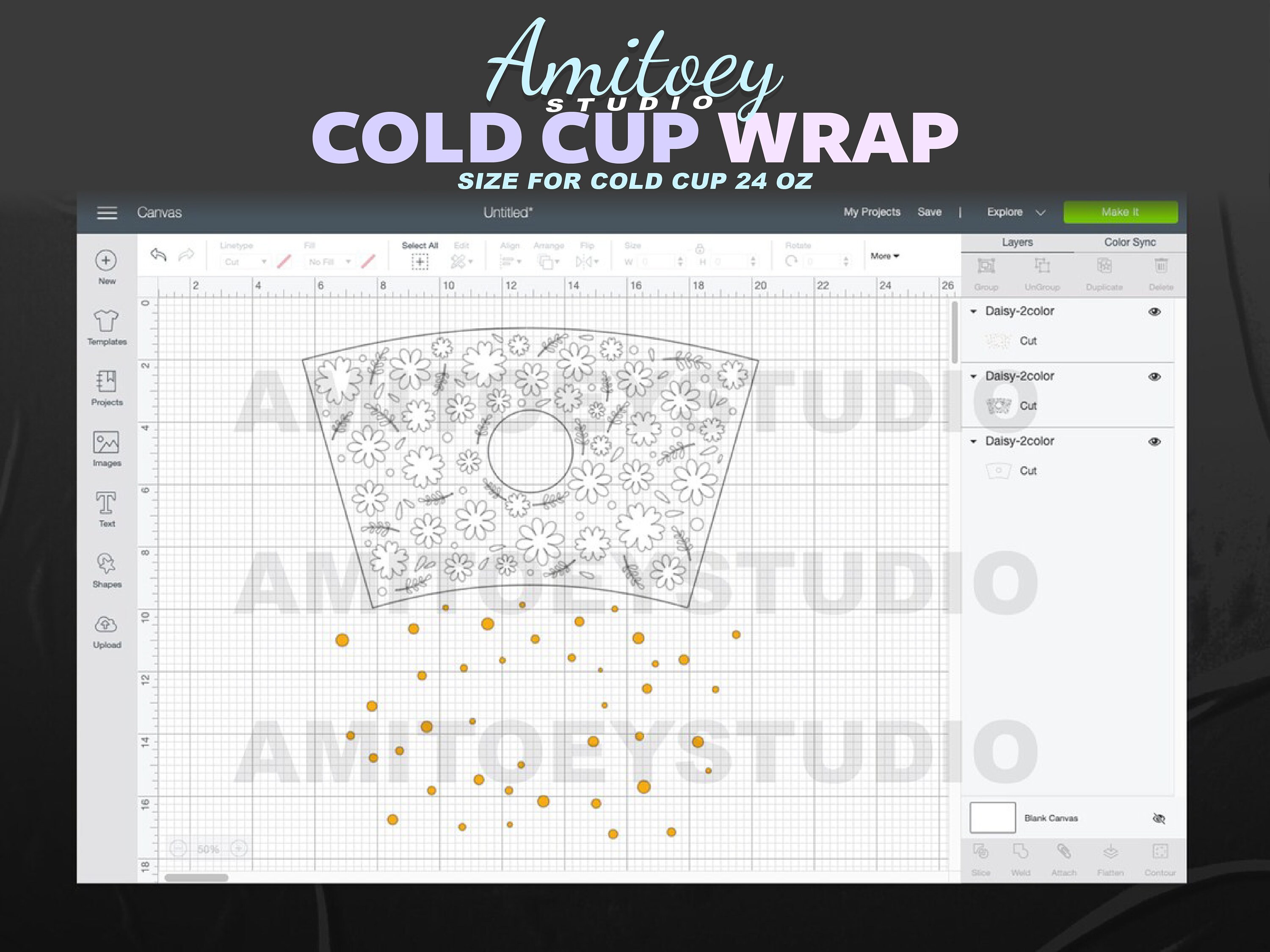 Daisy SVG Full Wrap Daisy Flower Daisies Sunshine - Etsy