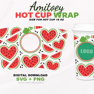 Watermelon Full Wrap SVG, Fruit, Fruits, Summer, Red, Sweet, Melon for ...