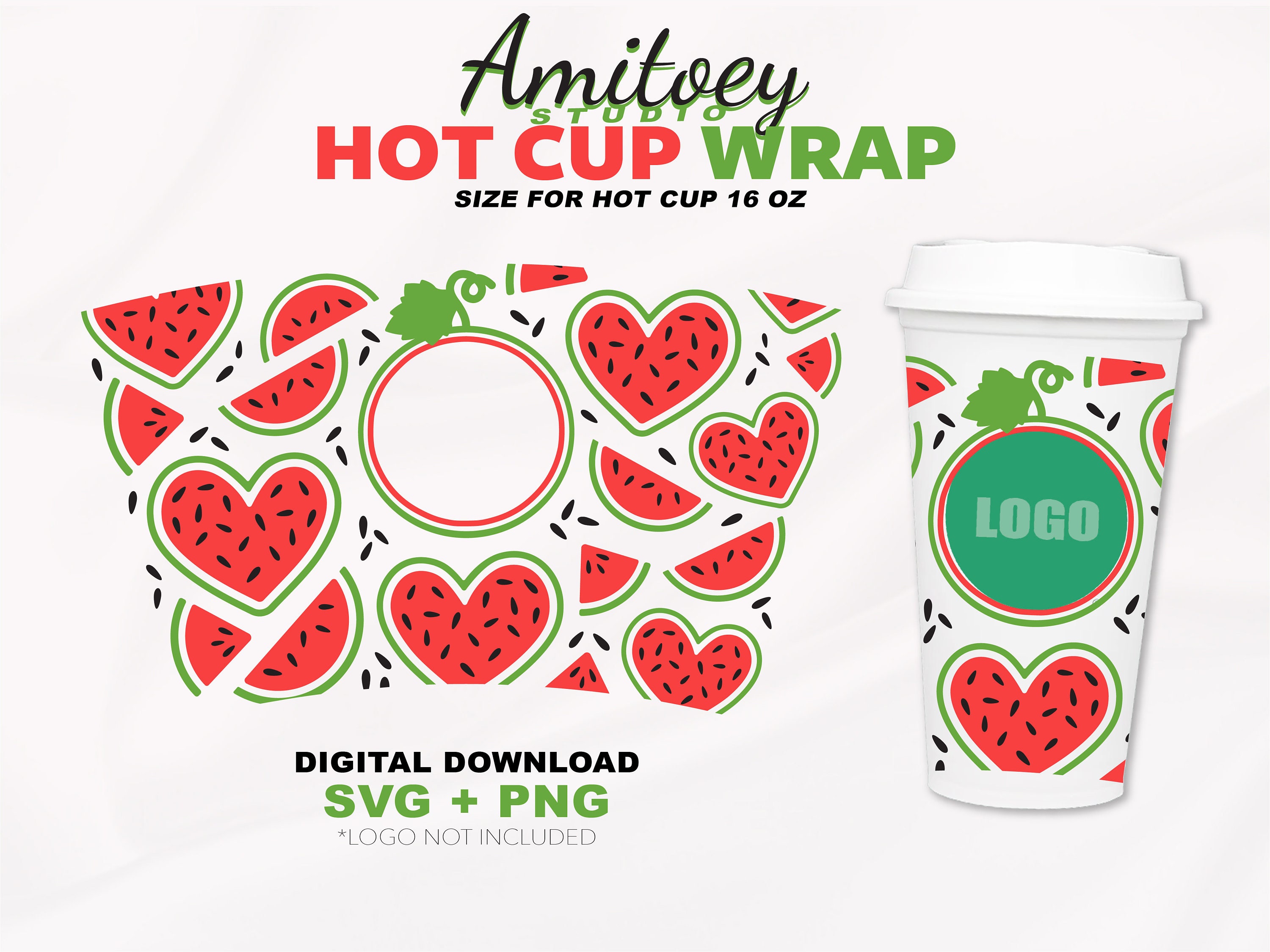 Watermelon Full Wrap SVG Fruit Fruits Summer Red Sweet - Etsy