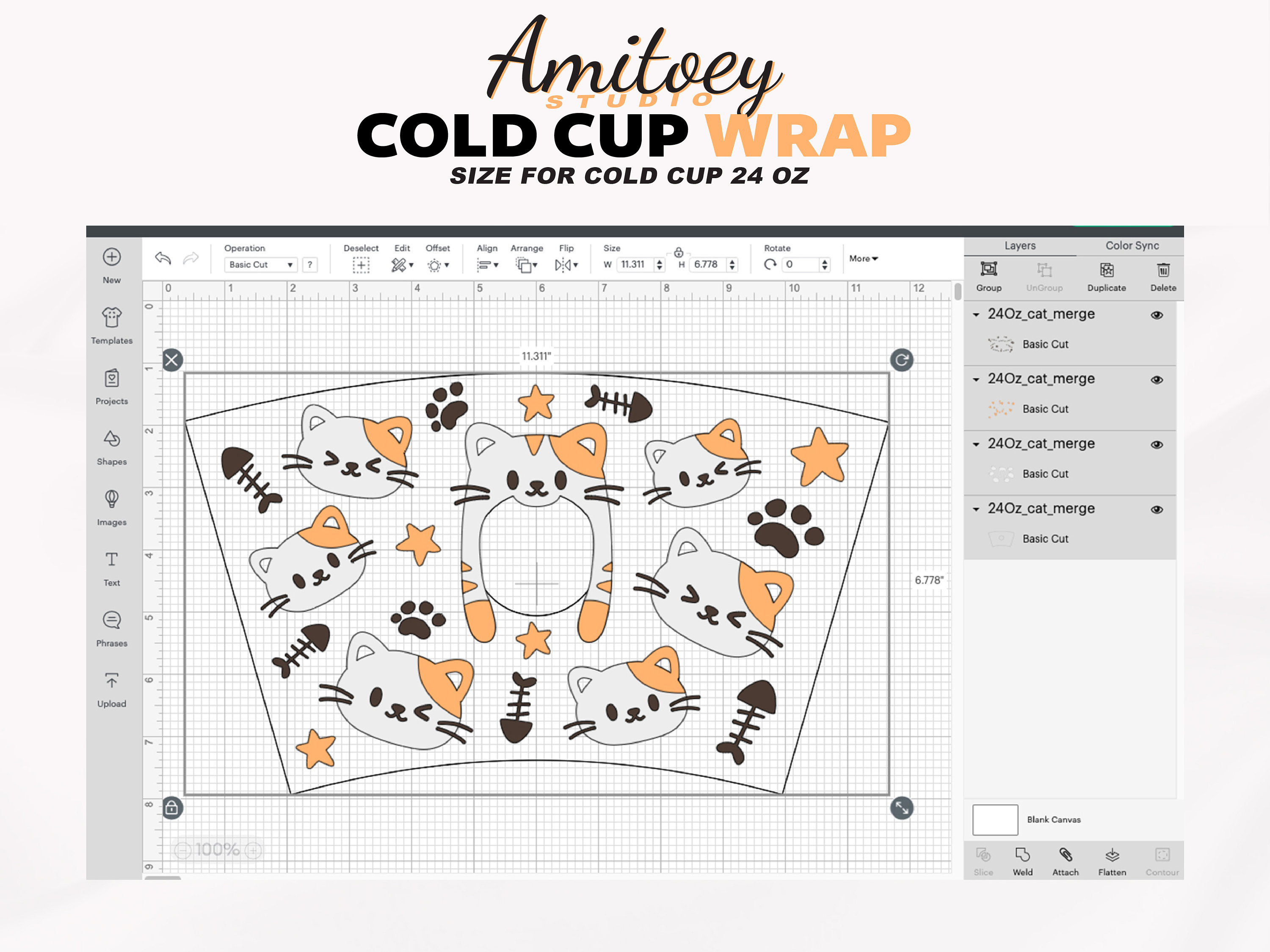 Little Cat SVG Full Wrap Little Pet Animal Cute Cat for Cold - Etsy