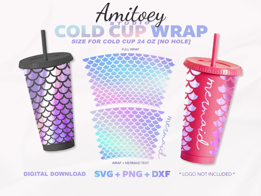 Mermaid Pearl Fish Scales Under the Sea [no Hole] Full Wrap SVG for ...