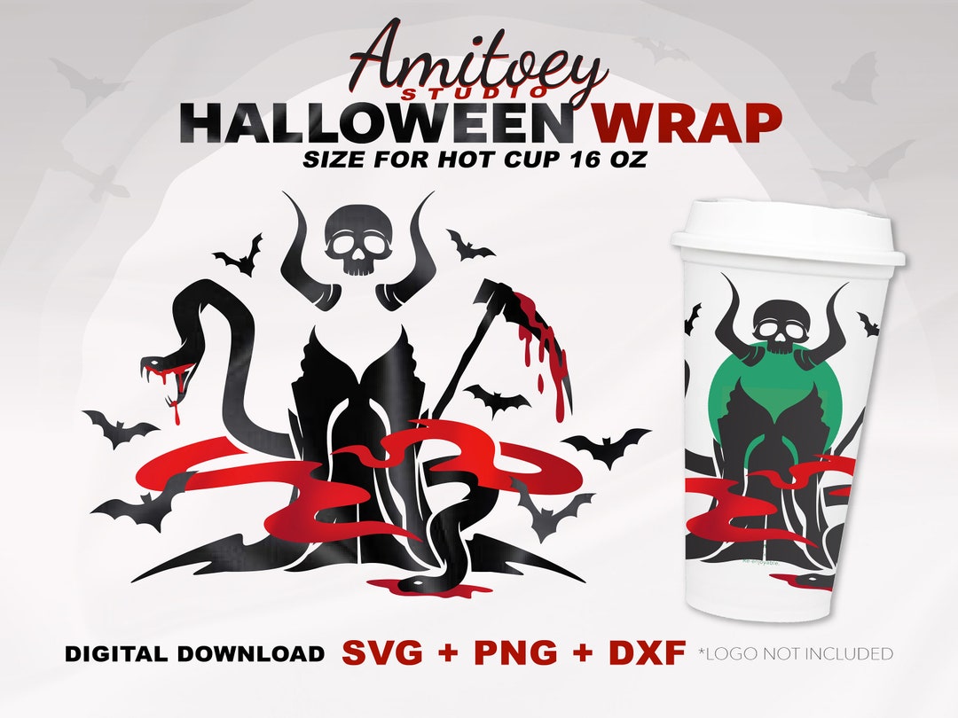 Halloween Devil SVG Full Wrap, Halloween Theme Happy Halloween Satan ...