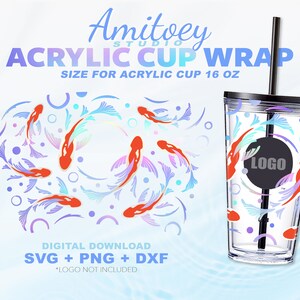 Fish Koi Full Wrap SVG, Goldfish Water Beautiful Fish Sea Ocean for ...