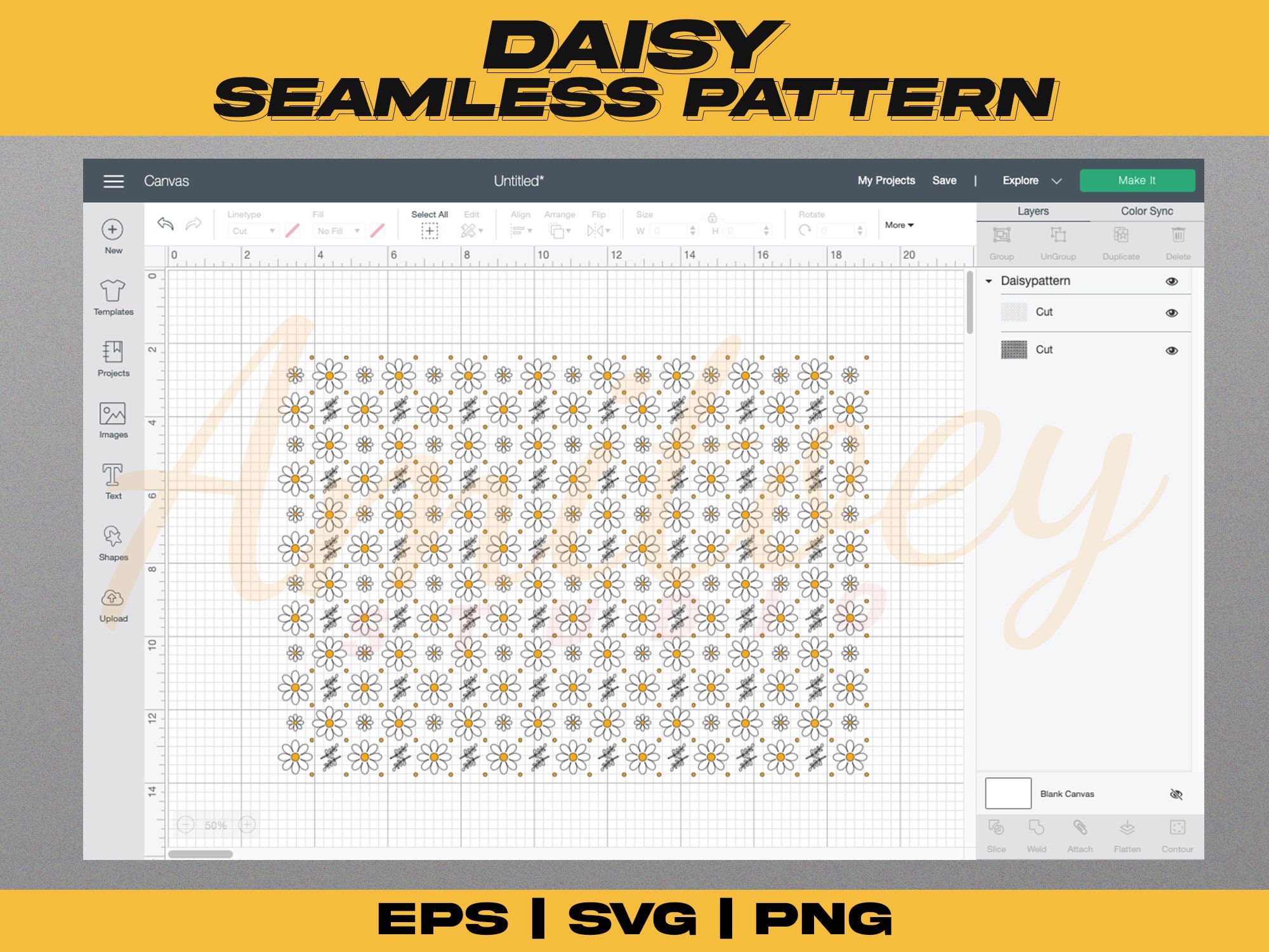Daisy Seamless Pattern Daisy Pattern Print EPS SVG PNG - Etsy