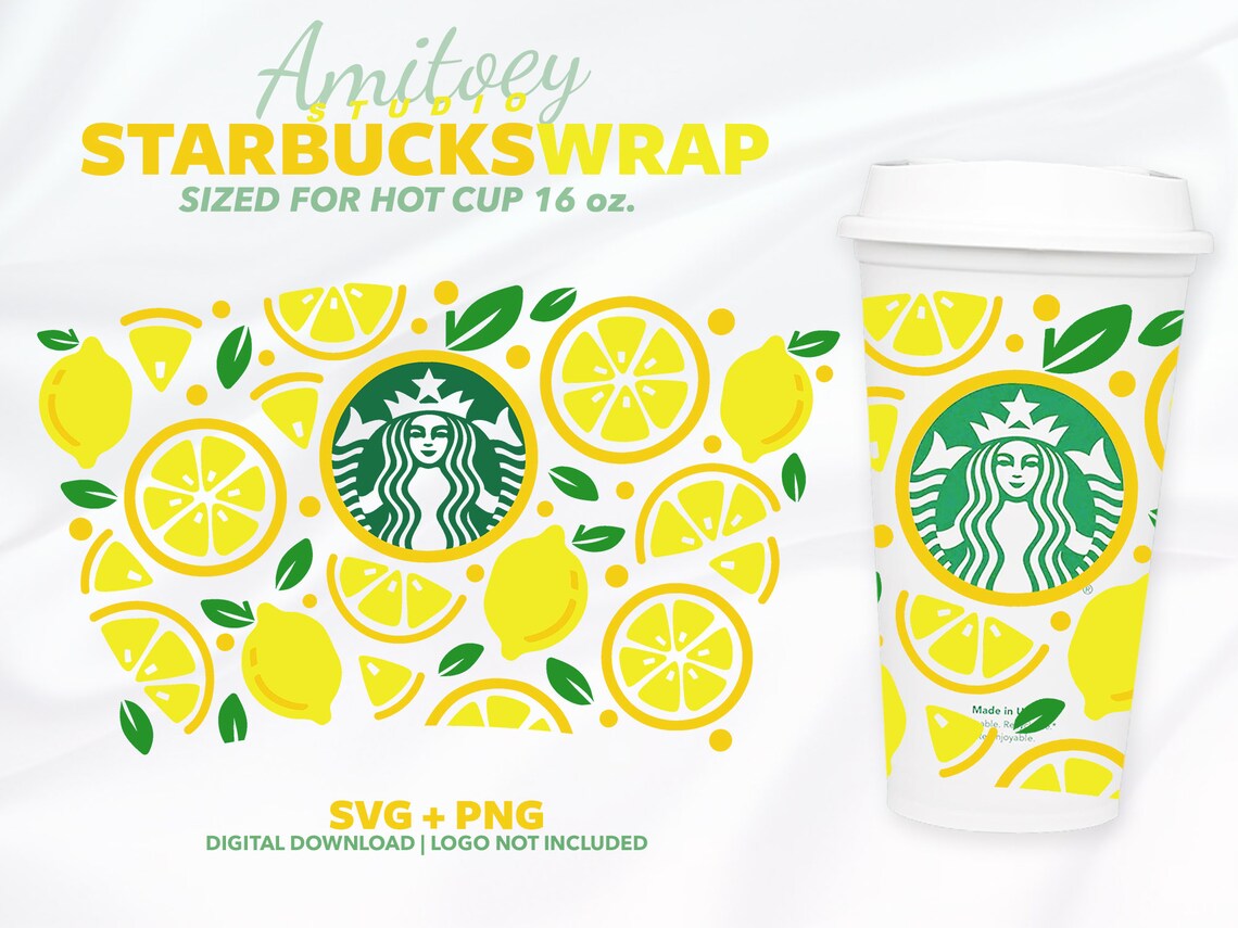 Lemon Starbucks SVG Wrap Fruit Lemon Summer Fresh Fruit for - Etsy