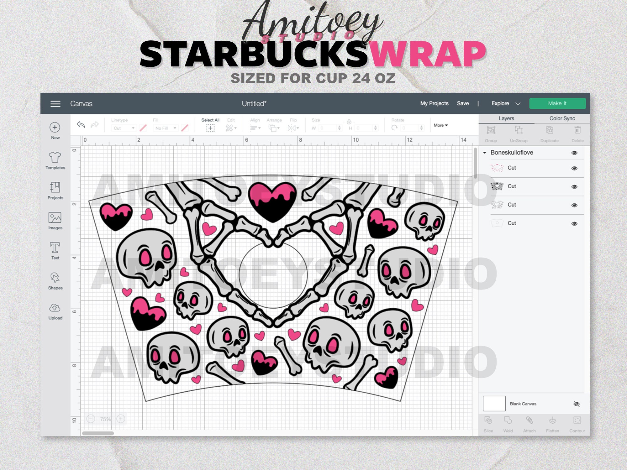 Bone Skull of Love SVG Full Wrap Skull Valentine Love Hand Arm - Etsy