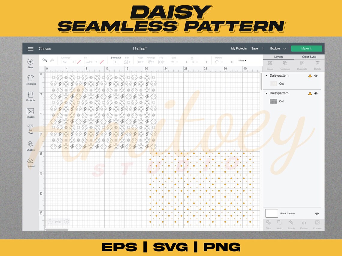 Daisy Seamless Pattern Daisy Pattern Print EPS SVG PNG - Etsy