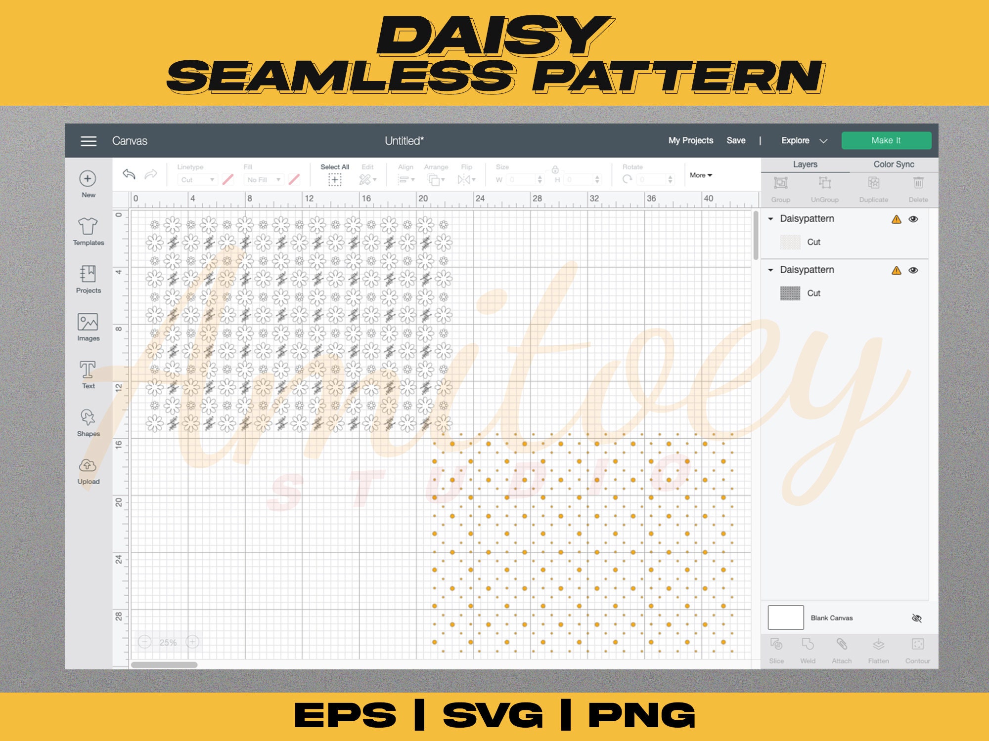 Daisy Seamless Pattern Daisy Pattern Print EPS SVG PNG - Etsy