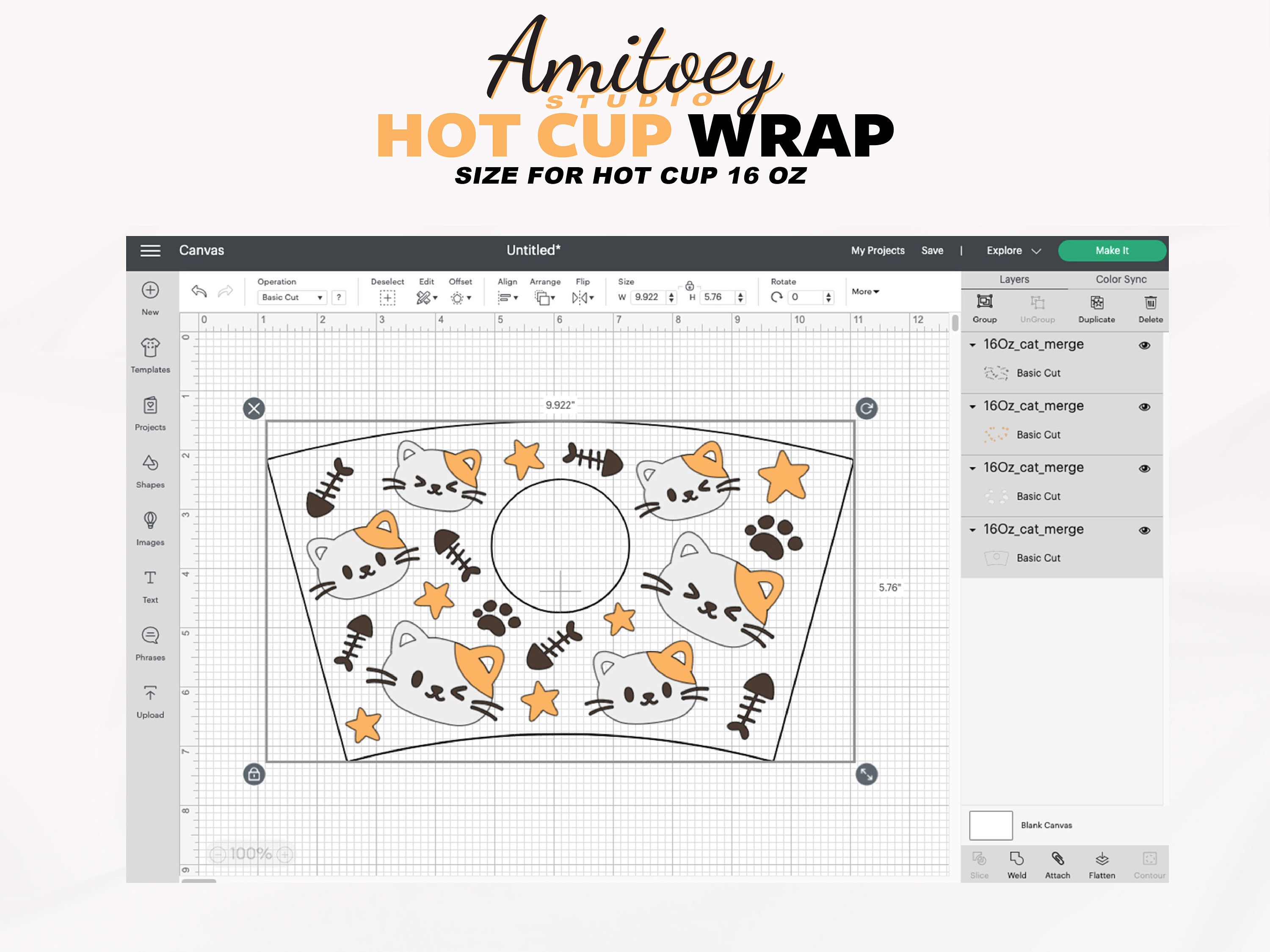 Little Cat SVG Full Wrap Little Pet Animal Cute Cat for Hot - Etsy