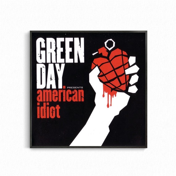 American Idiot Poster Album Cover Art Print on Canvas No Frame | Etsy