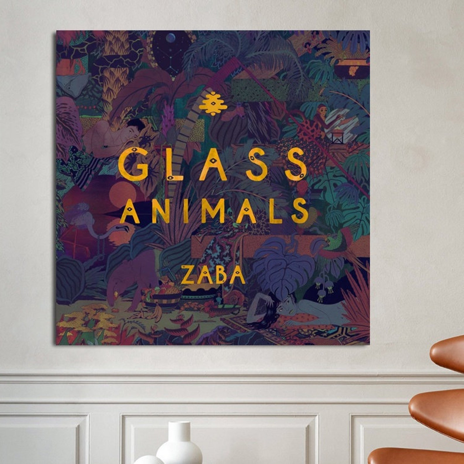 Zaba Glass Animals Poster Album Cover Art Print on Canvas No - Etsy