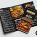 Burger Restaurant Menu Template: Tri-fold Canva Design - Etsy