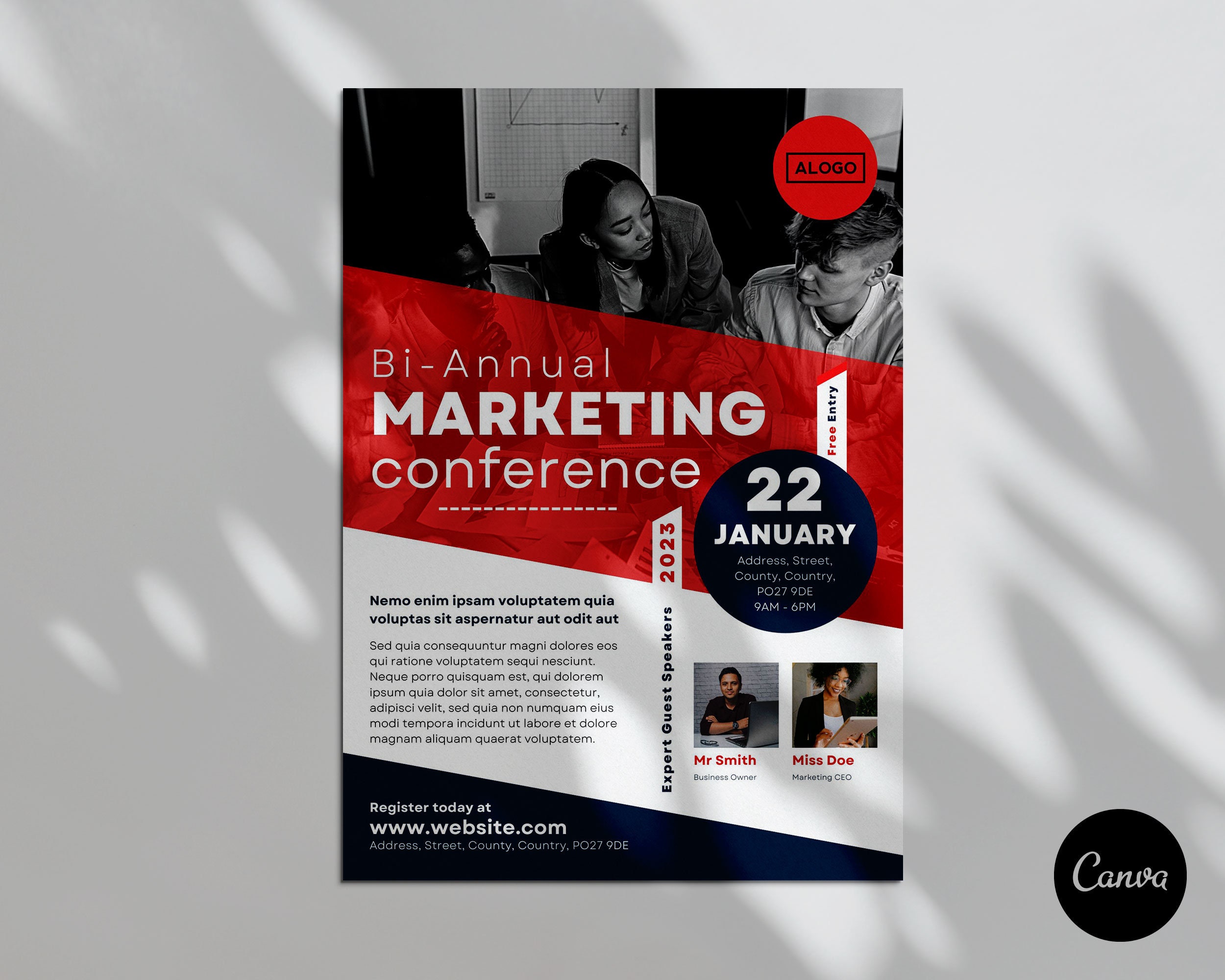 Canva Business Event Flyer // Business Flyer Template // Canva - Etsy