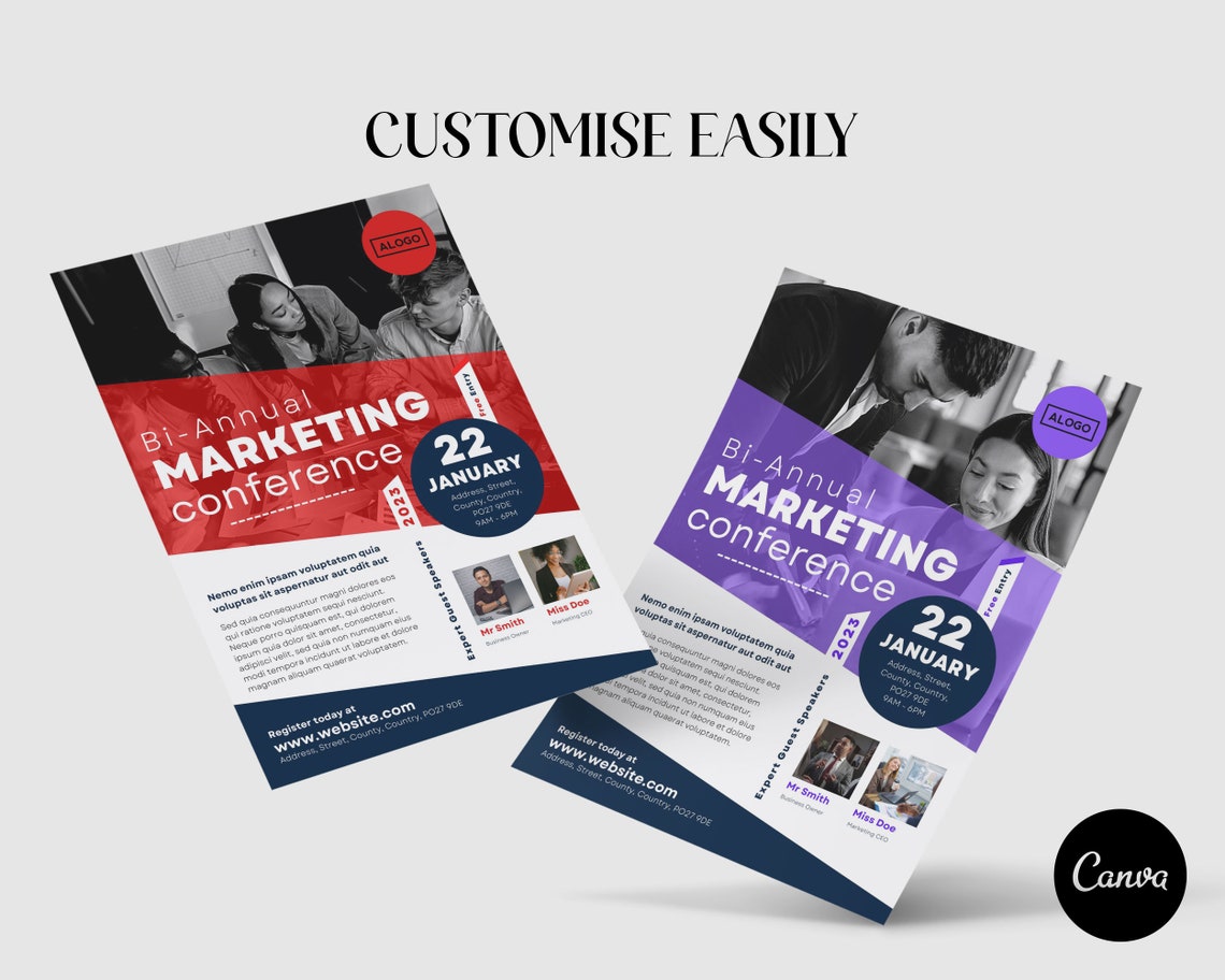 Canva Business Event Flyer // Business Flyer Template // Canva - Etsy