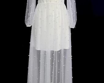 The Nicole Luxury Pearl Bridal Robe - Etsy