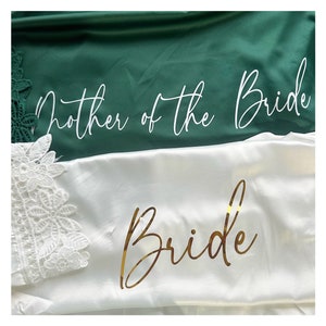 Evergreen , Emerald, Green Robe, Satin Silky Smooth Bridesmaid Robes ...