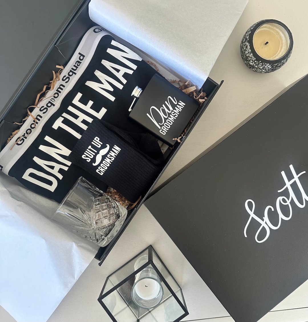 Best Man Gift Boxes / Groomsmen Gift Box / Groomsmen Proposal Gift ...