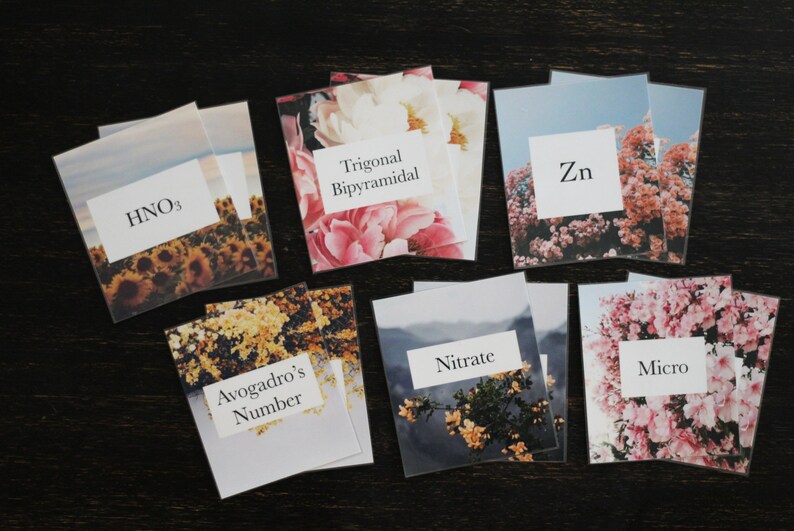 Custom Flashcards Etsy
