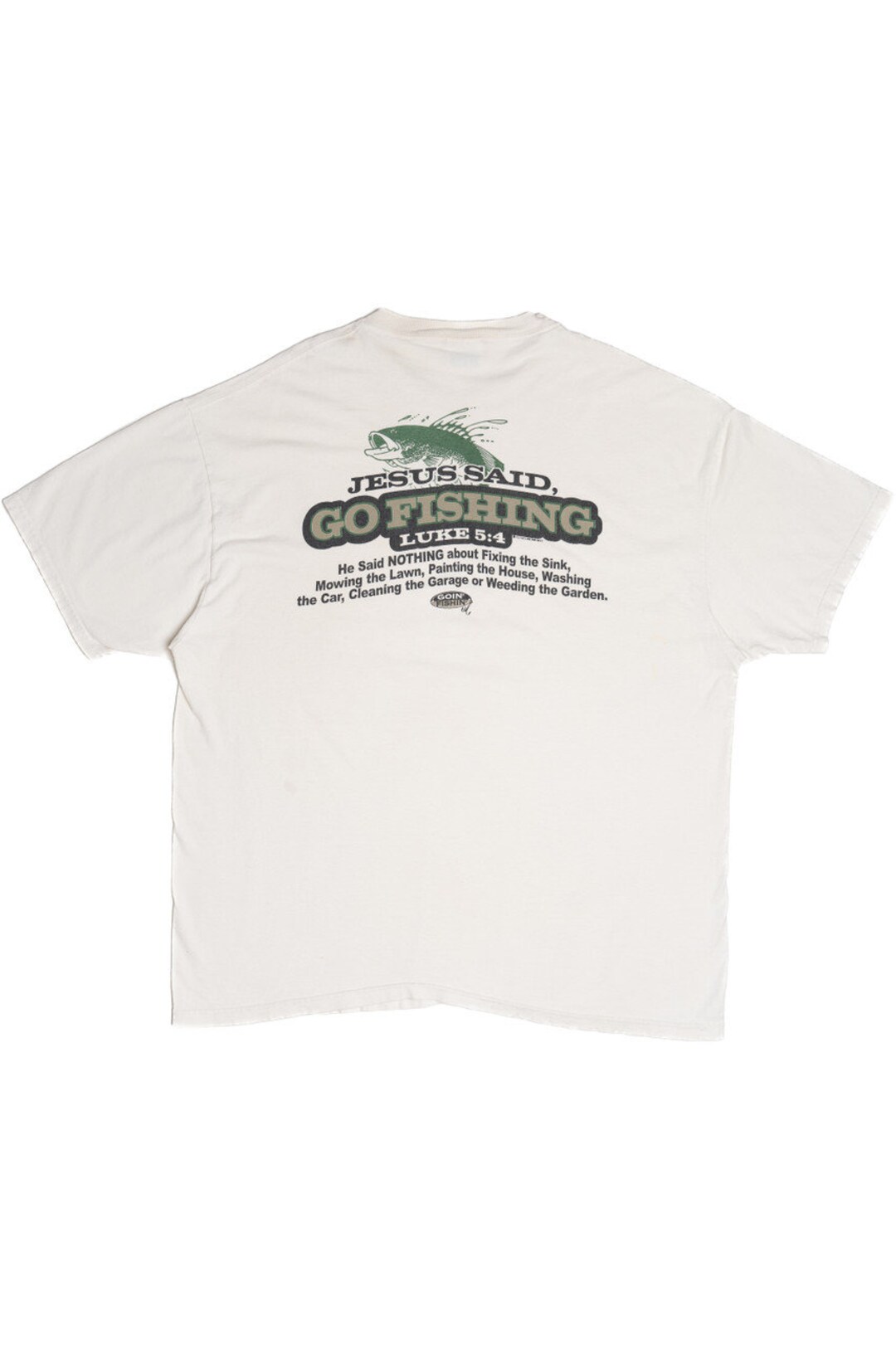 Vintage jesus Said, Go Fishing... Bible Saying T-shirt - Etsy