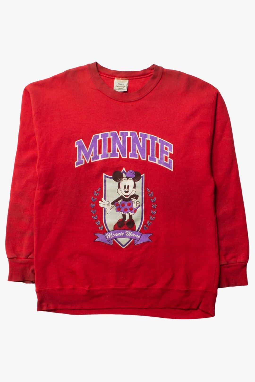 Vintage Minnie Mouse Shield Sweatshirt (1990s) - Etsy