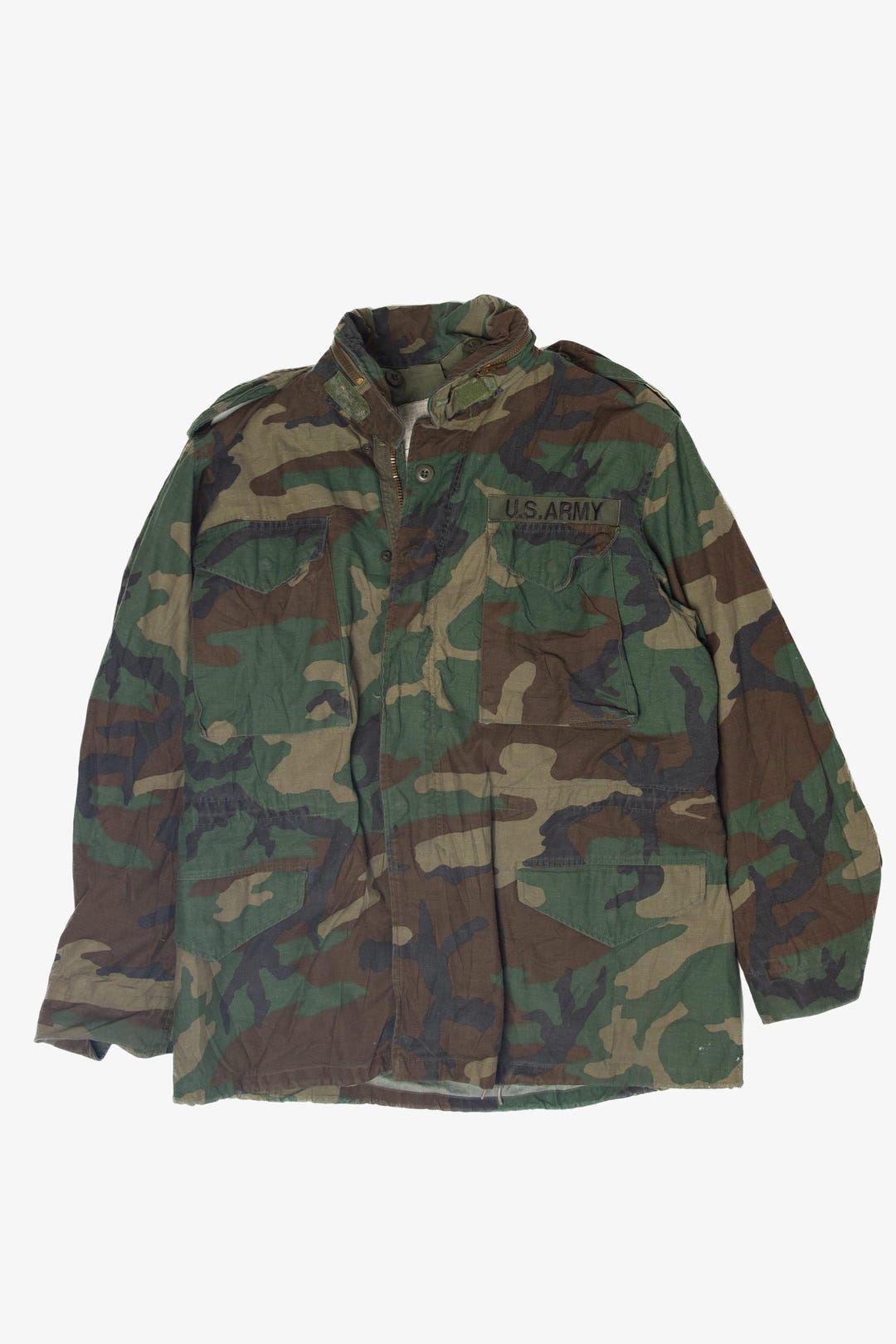 Vintage Us Army Surplus Woodland Camo Jacket (1990s) - Etsy