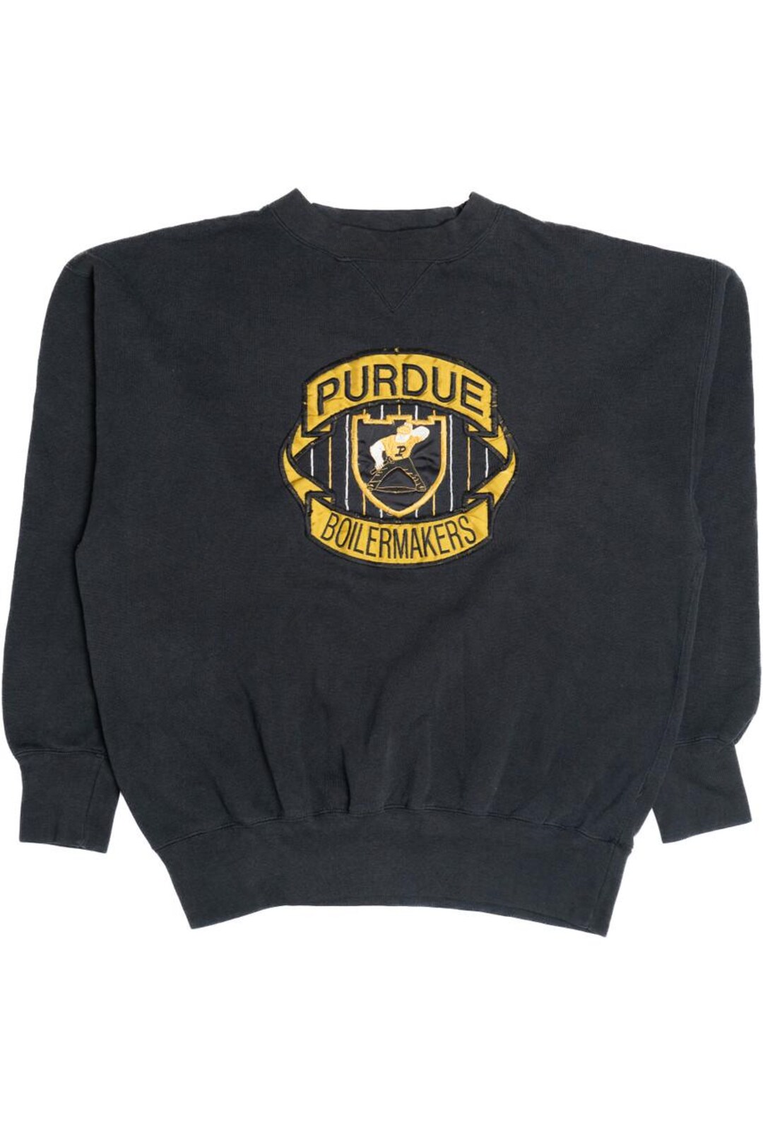 Vintage purdue Boilermakers Flocking Embroidered Sweatshirt 1990s - Etsy