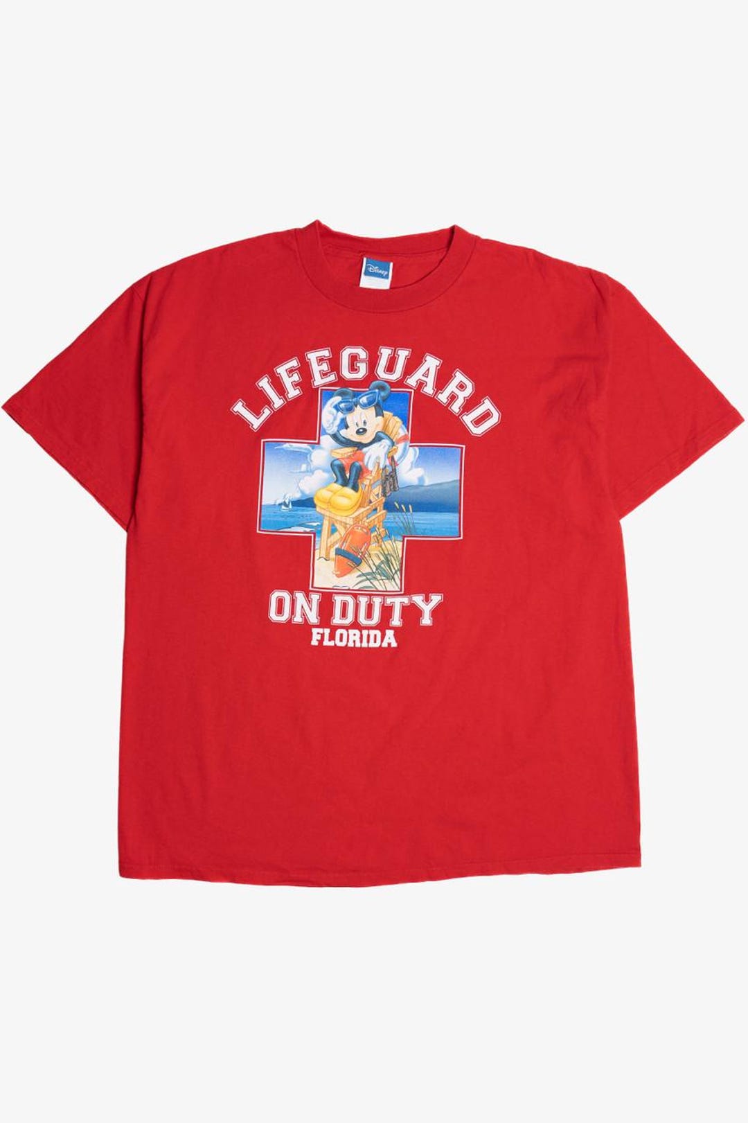 Vintage Mickey Mouse Lifeguard on Duty Disney T-shirt 2000s - Etsy