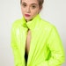 Neon Lime Crop Puffer Jacket - Etsy