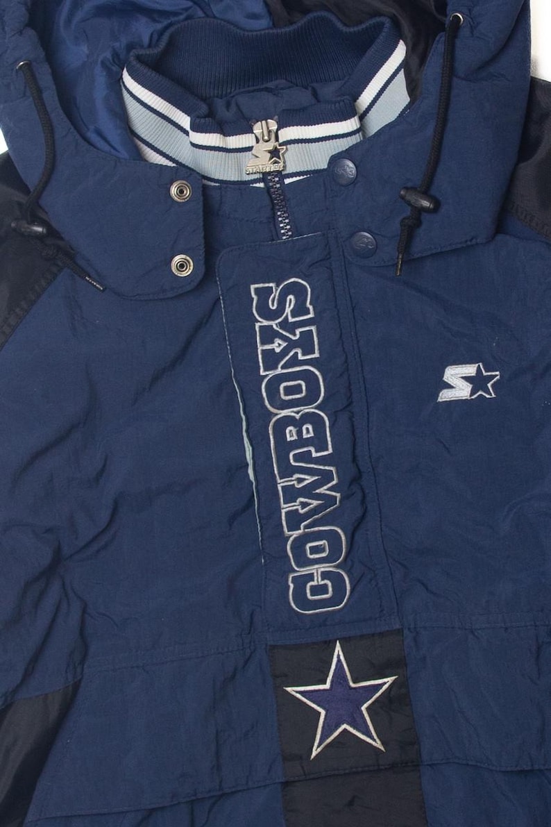 NFL Proline Cowboys Quarter Zip Winter Coat - Etsy
