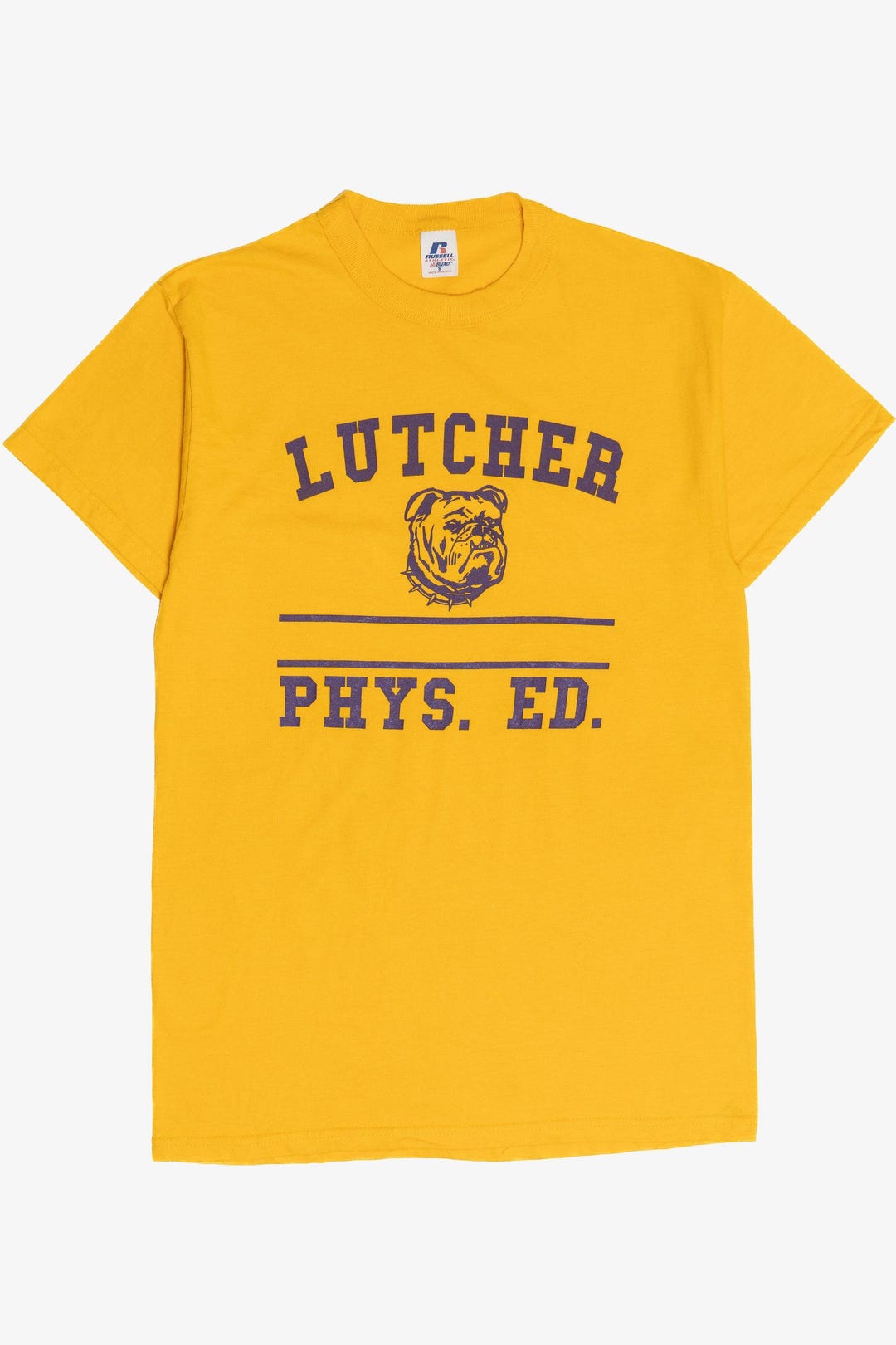 Vintage Lutcher Phys. Ed Bulldog Logo Russell Athletic T-shirt (1990s ...