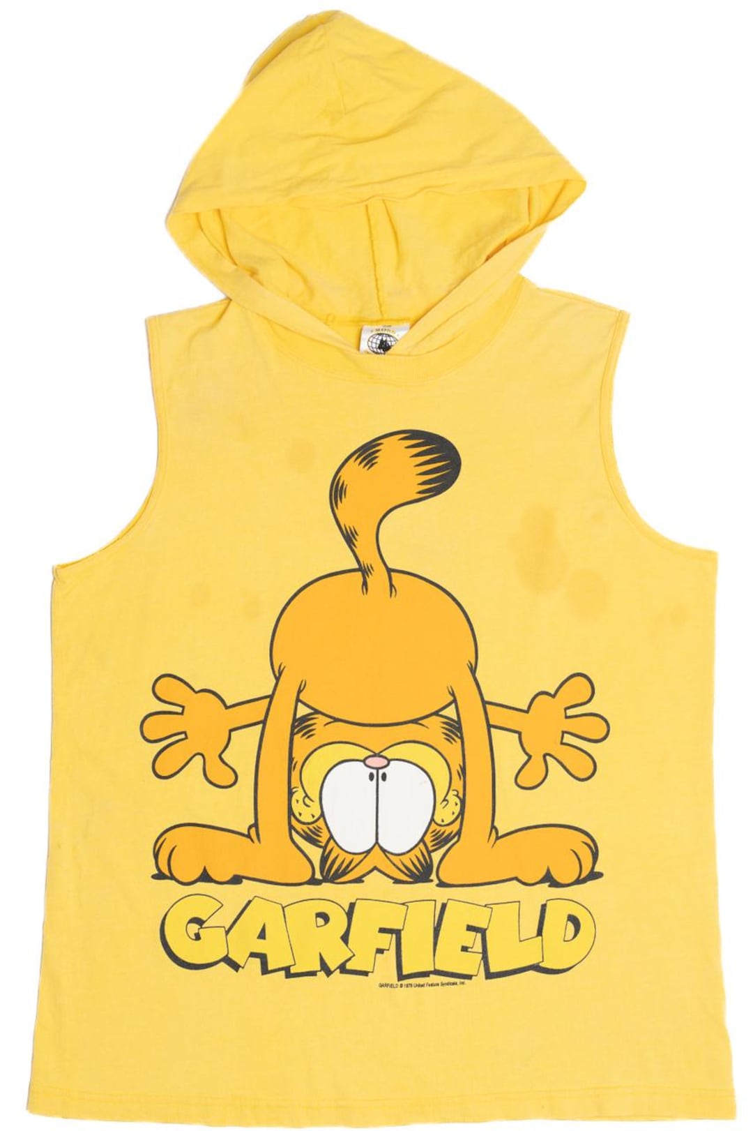 Vintage Upside Down garfield Front/back Print Hoodie T-shirt - Etsy