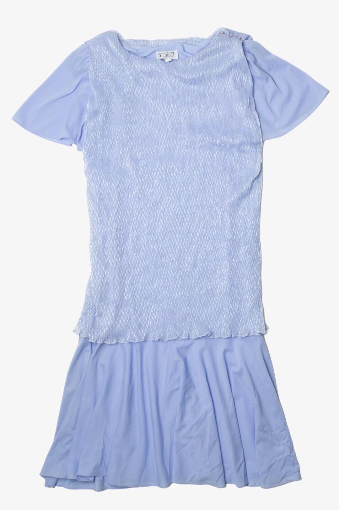 Vintage Blue Layered Dress - Etsy