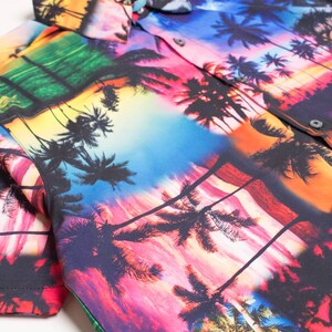 Photographed Palm Trees Button up Shirt - Etsy
