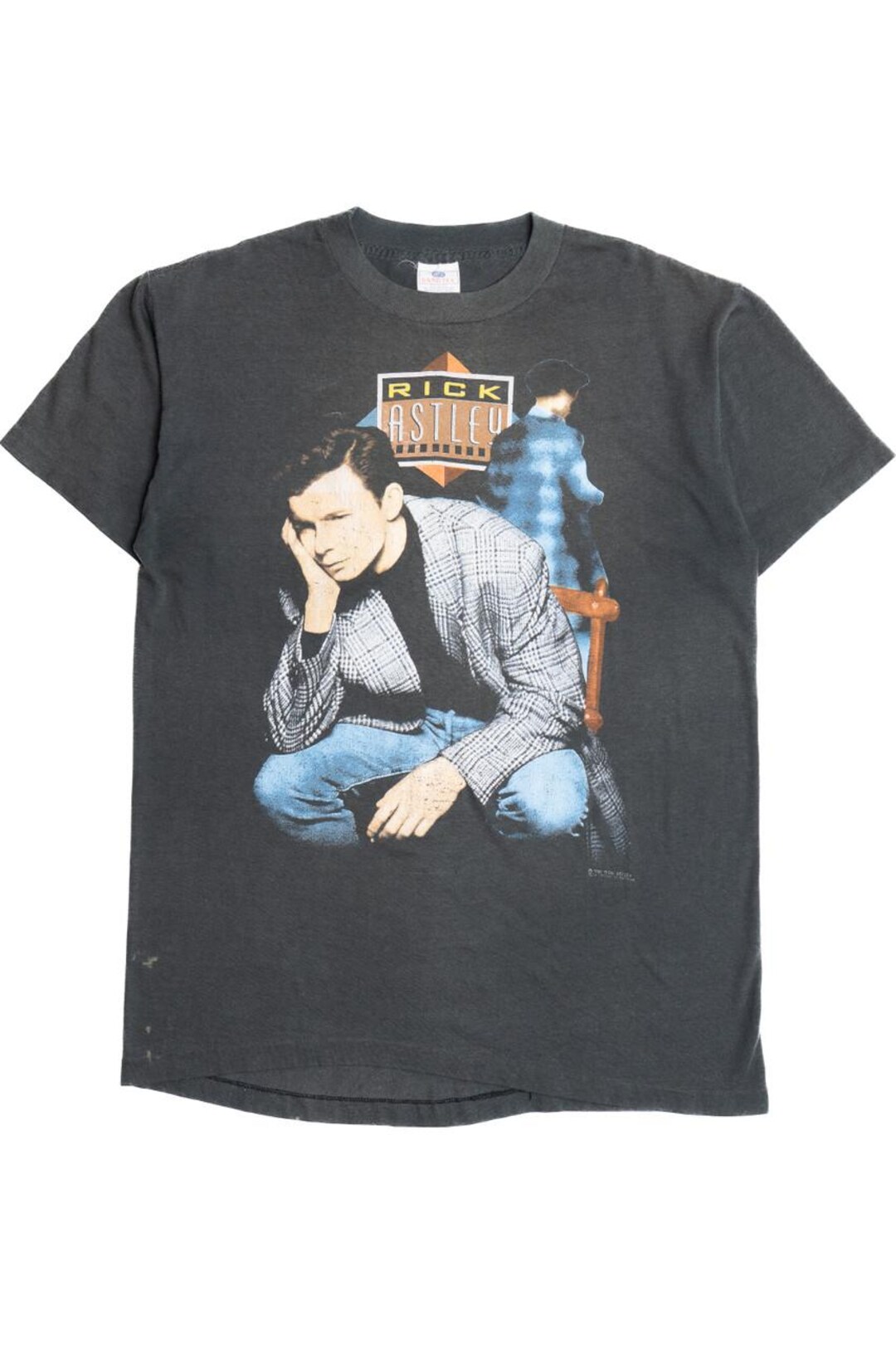 Vintage 1989 Rick Astley Paper Thin Tour T-shirt 1980s - Etsy