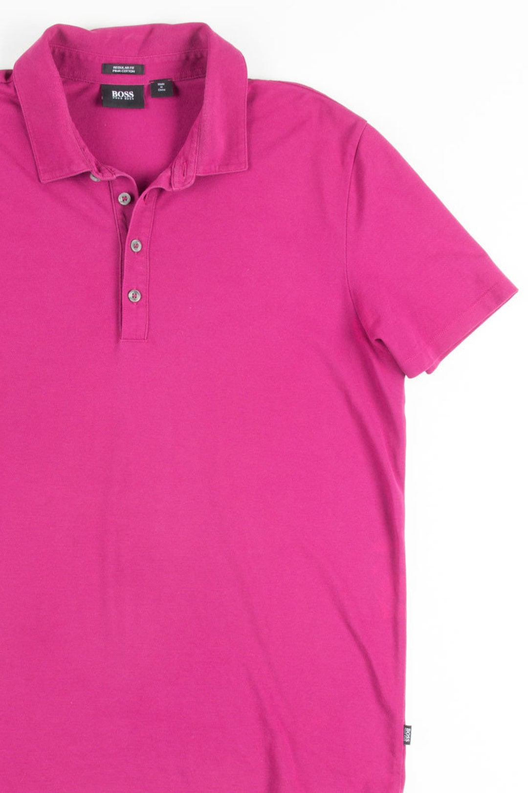 Magenta Hugo Boss Polo Shirt - Etsy