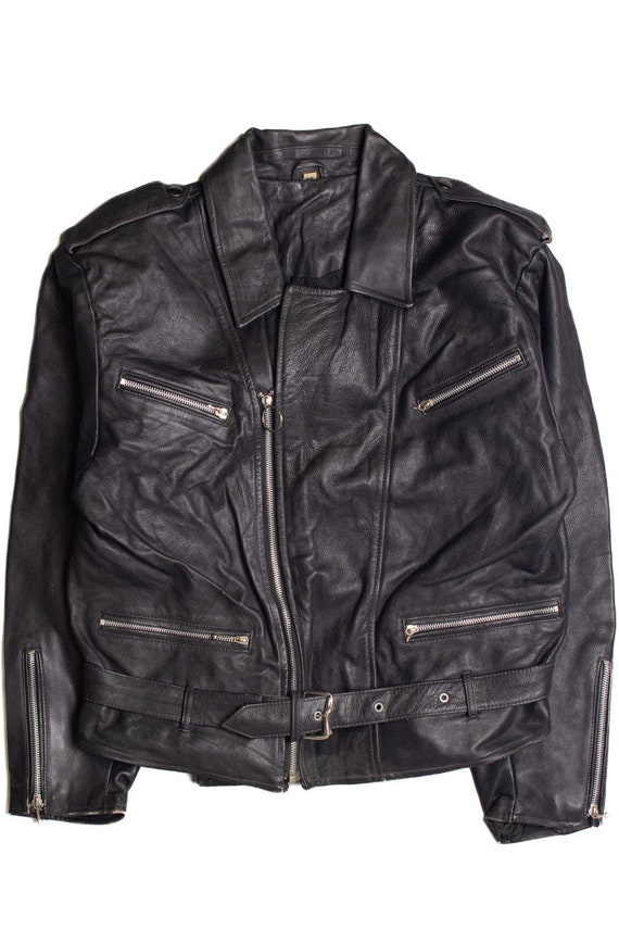 Vintage black motorcycle jacket - Gem