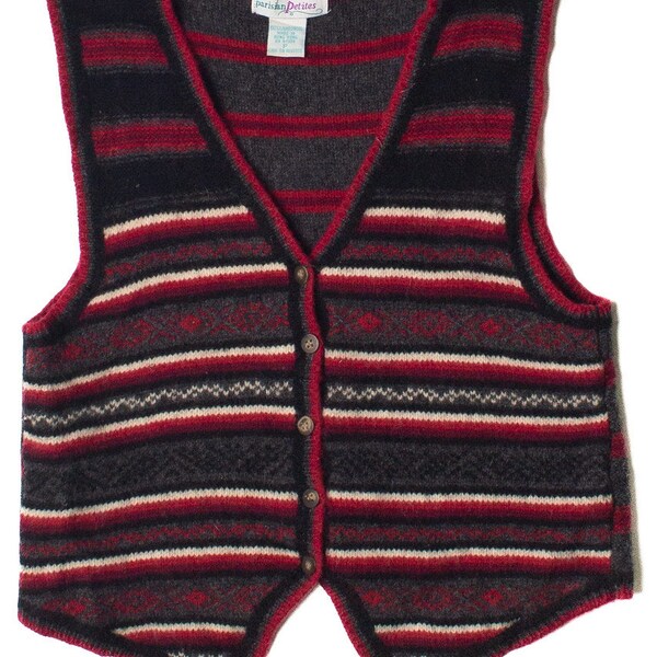 Wool Sweater Vest - Etsy