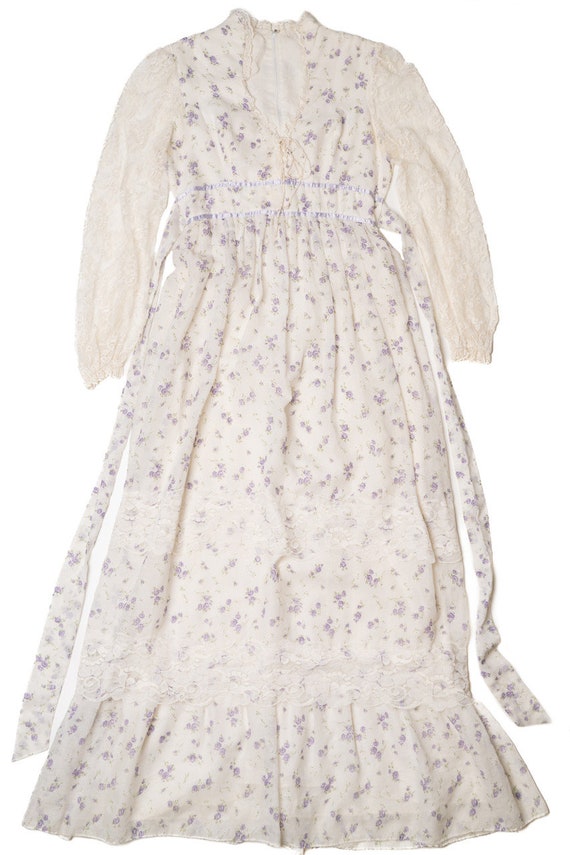 Vintage Union Made Prairie Style Dress, ? Wedding, Cr… - Gem